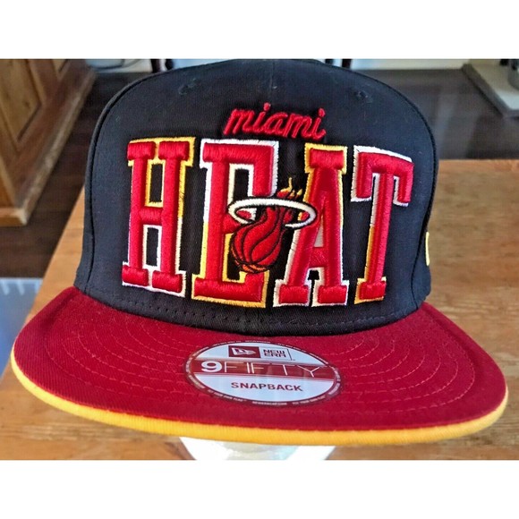 New Era | Accessories | Miami Heat Snapback Hat New Era Hardwood ...